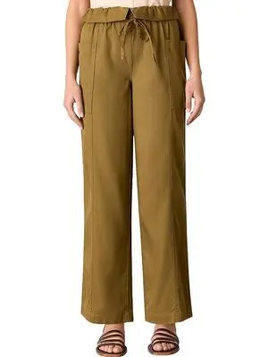 Whistles Paper Bag Waist Trousers - Khaki