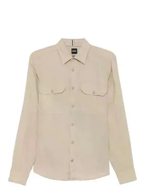 BOSS Linen Shirt - Neutrals