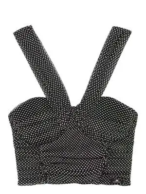 Elisabetta Franchi Polka Dot-print Top - Black