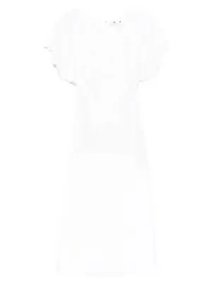 Elisabetta Franchi Crepe Midi Dress - White