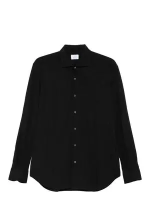 MAZZARELLI Stretch-cotton Shirt - Black