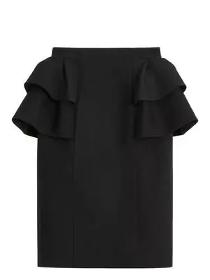 Valentino Garavani Crepe Couture Midi Skirt - Black