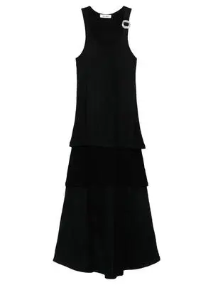 WALES BONNER Serenity Midi Dress - Black