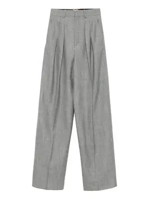 Saint Laurent Wool Trousers - Grey