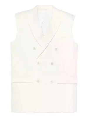Wardrobe.NYC Double-breasted Waistcoat - White
