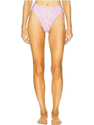 Tularosa Mar High Waist Bottom - Pink Flower