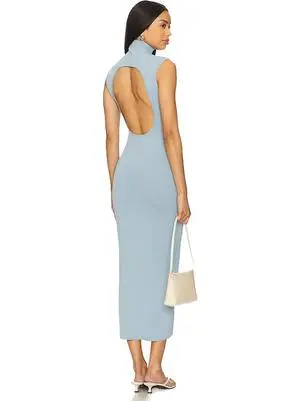 CAMILA COELHO Phoebe Midi Knit Dress - Icy Blue
