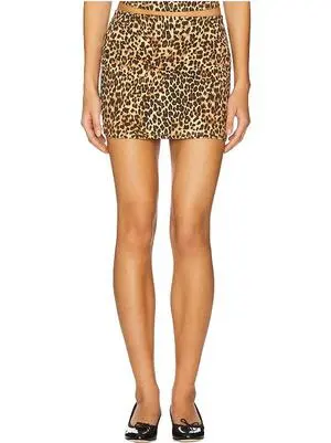 LOVERS AND FRIENDS Morgan Mini Skirt - Leopard