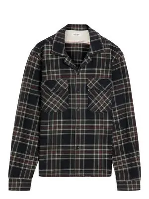 ALEX MILL Ethan Checked Cottonflannel Shirt - Black