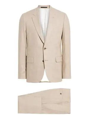 Paul Smith Linen And Woolblend Suit - Beige