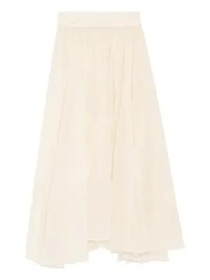 MARQUES' ALMEIDA Pleated Cotton Maxi Skirt