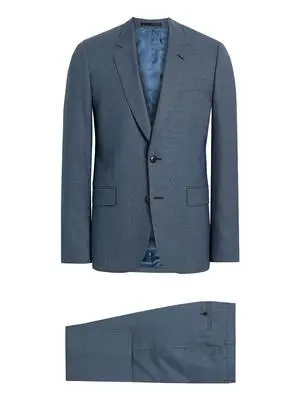 Paul Smith Houndstooth Wool Suit - Blue