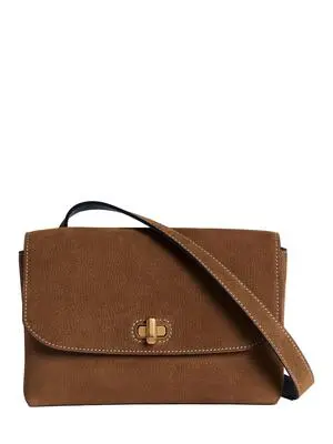ME+EM Crossbody Bag With Turn Lock - Summer Chocolate