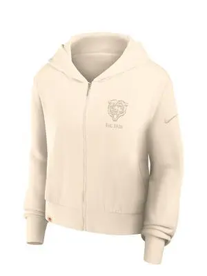 Nike Chicago Bears Nfl Full-zip Hoodie - Brown
