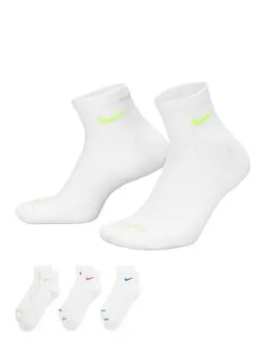 Nike Everyday Plus Cushioned Training Ankle Socks - Multicolor