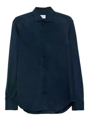 MAZZARELLI Virgin Wool Shirt - Blue