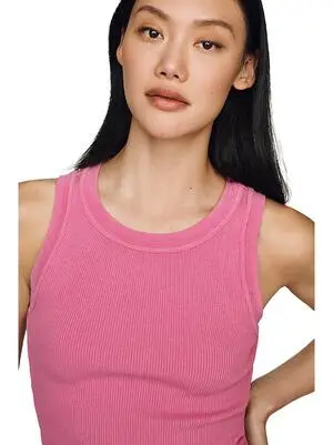 Citizens Of Humanity Isabel Rib Racerback Tank Top Raspberry