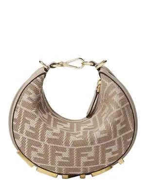 Fendi Fendigraphy Mini Hobo Bag - Grey