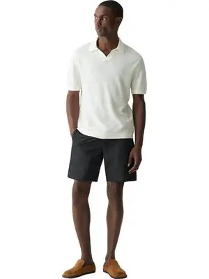Theory Cotton-blend Drawstring Short - Black