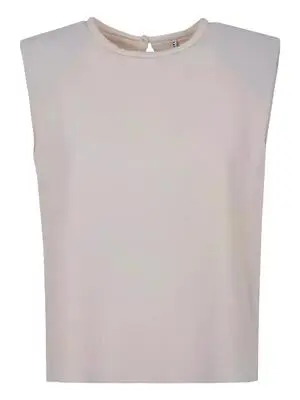 Liviana Conti Sleeveless T-shirt - Neutrals