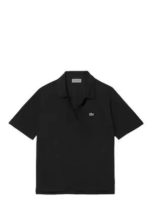 Lacoste Logo-patch Polo Top - Black