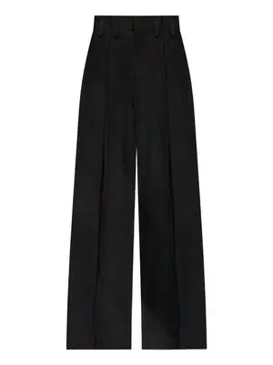 JIL SANDER Pleated Wide-leg Trousers - Black