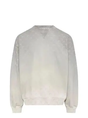 MARINE SERRE Moon Faded Fleece Oversized Sweatshirt - Grey