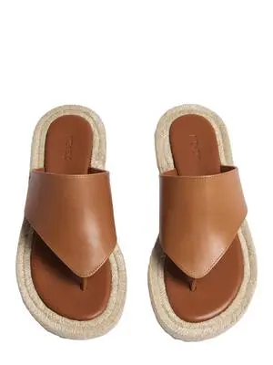ME+EM Espadrille Flip Flop - Tan