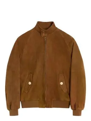 Valentino Garavani Suede Zip-up Jacket - Brown