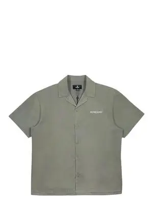 REPRESENT Script Camp Collar Shirt - Green