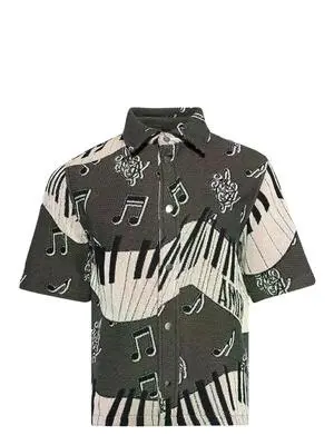 Amiri Piano Keys Tapestry Shirt - Grey