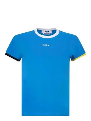 MSGM Logo-print T-shirt - Blue