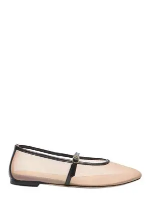 STUART WEITZMAN Bareitall Leather Ballet Flats Neutrals