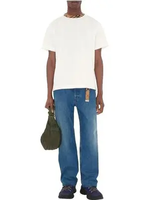 Burberry Loose Fit Jeans - Mid Blue