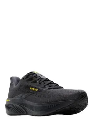 Brooks Ghost 17 Running Shoe Ebony/ Black/ Yellow
