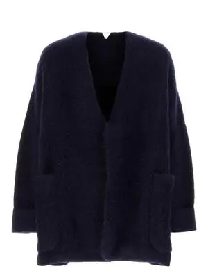 Bottega Veneta Navy Knit Cardigan - Blue