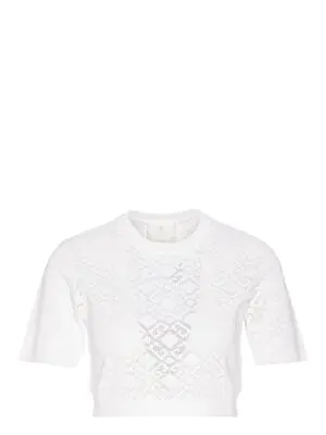GIVENCHY Embroidered Crop Top