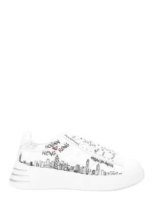 Hogan Hk Limited Edition Leather Sneakers - White
