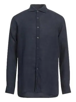 120% Lino Shirt Midnight Size Linen - Blue