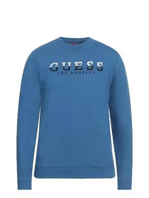 Guess Sweatshirt In Azure Cotton - Blue