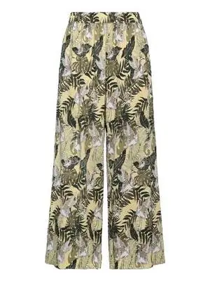 CONNOR & BLAKE Wide-leg Viscose Pants - Green
