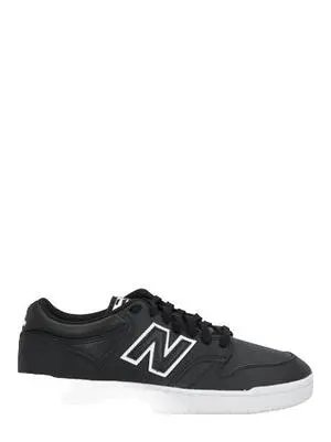 NEW BALANCE Leather Low-top Sneakers - Black