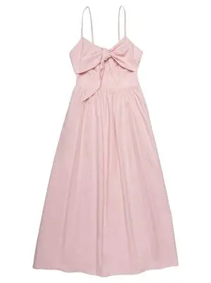 Deluc Padua Tie-Bust Cotton Sundress Pink
