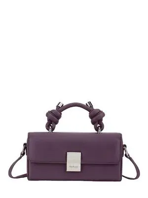 BEHNO Behno Micro Mary Soft Leather Crossbody Bag Cherry