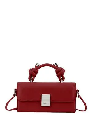 BEHNO Behno Micro Mary Soft Leather Crossbody Bag Red