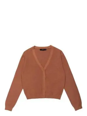 Deluc Melfi Crop Cardigan - Bronze