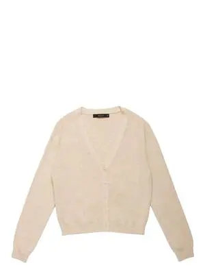 Deluc Melfi Crop Cardigan - Ecru Melange