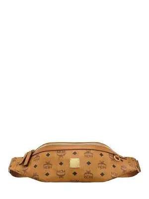 Mcm Medium Fursten Belt Bag - Cognac
