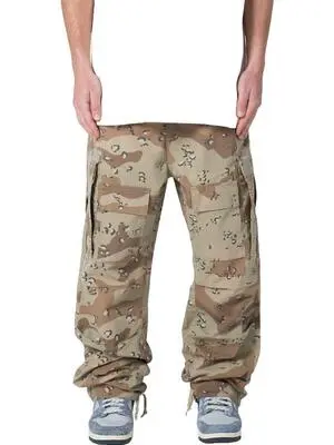 Mnml Ultra Baggy Ripstop Cargo Pants - Desert Camo