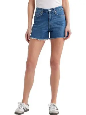 MAVI Heidi High-waist Relaxed Denim Cutoff Shorts - Indigo